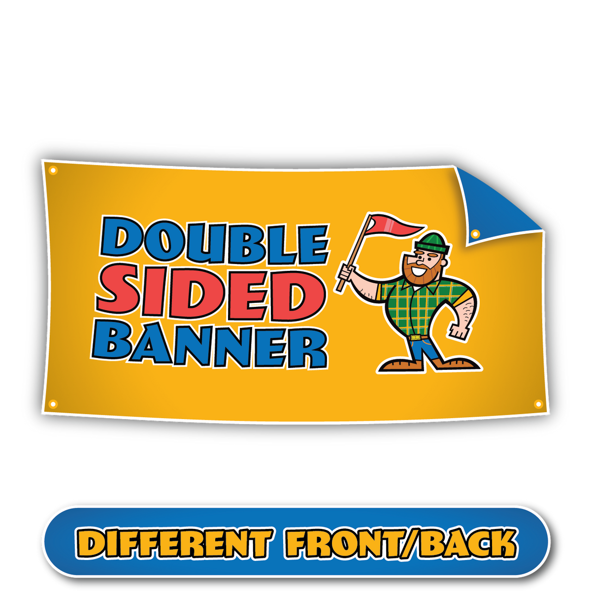 Custom 18oz Double-Sided Vinyl Banner – Different Front and Back ...