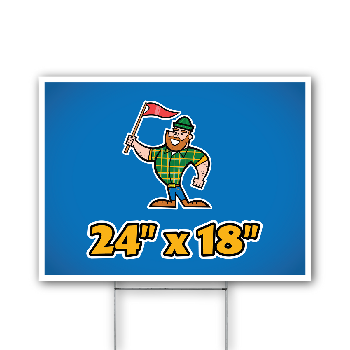 24" x 18" Custom Coroplast Sign – Bulk Packs Available | FREE SHIPPING ...