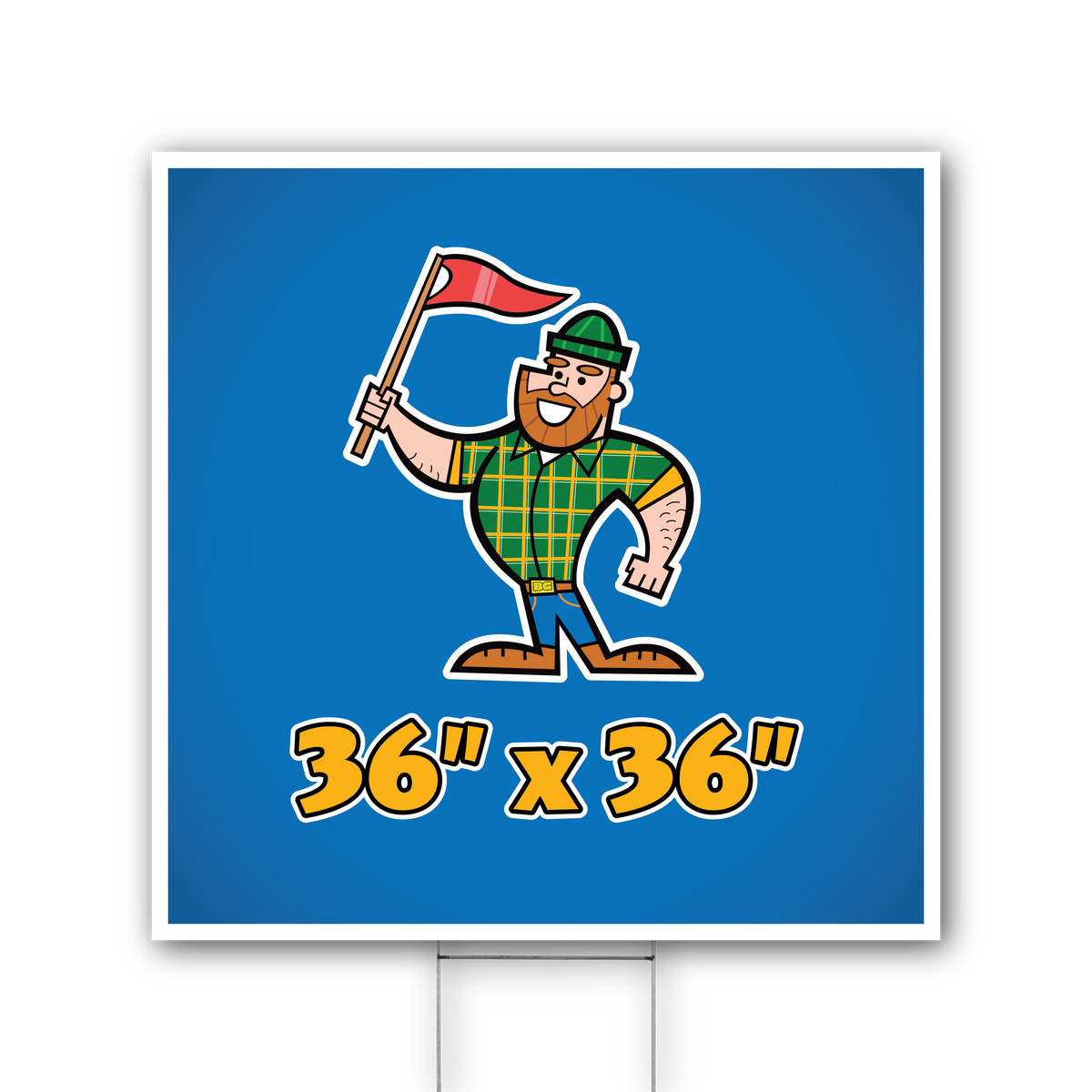 36" x 36" Custom Coroplast Sign – Bulk Packs Available | FREE SHIPPING ...