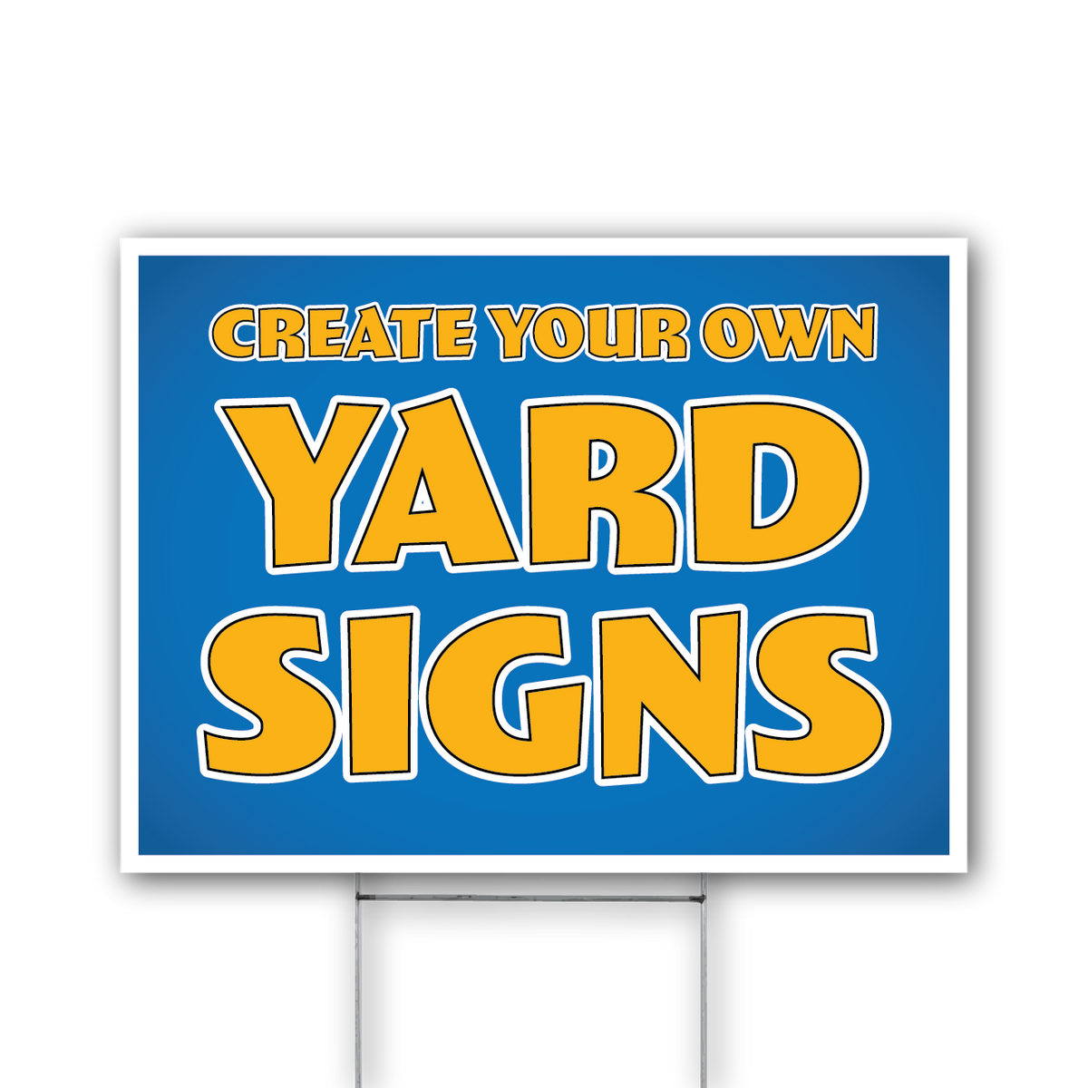 Custom 18x24 Yard Sign With Free Stakes – Banner Giant