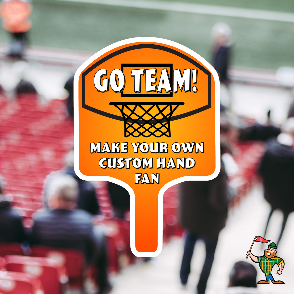 Custom Basketball Hand Fan | Personalized Design – Banner Giant