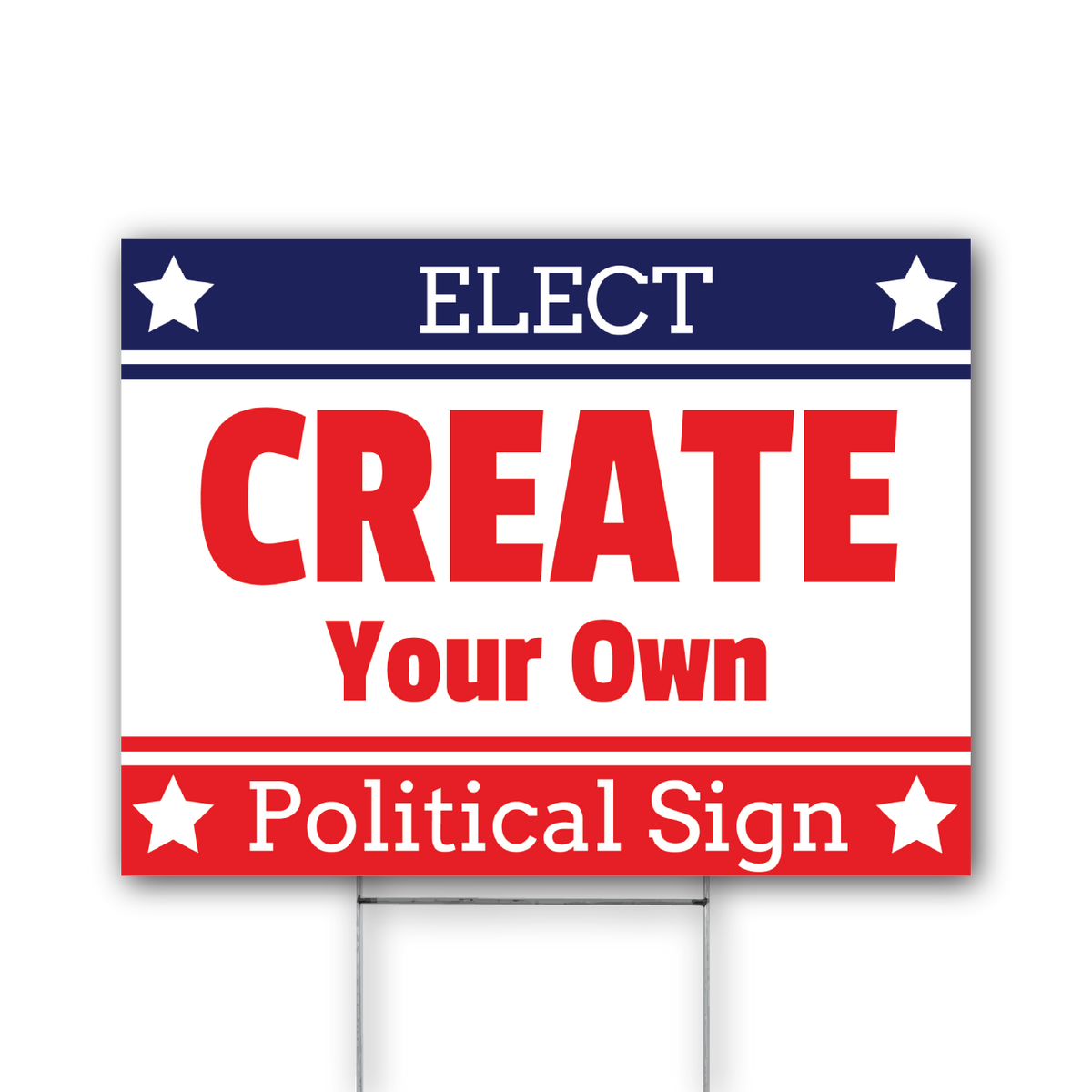 Political 18x24 Yard Sign With Free Stakes – Banner Giant
