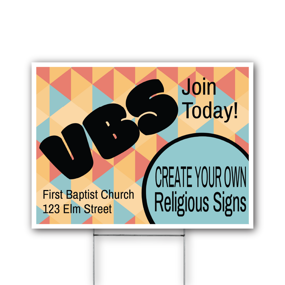 Religious 18x24 Yard Sign With Free Stakes – Banner Giant