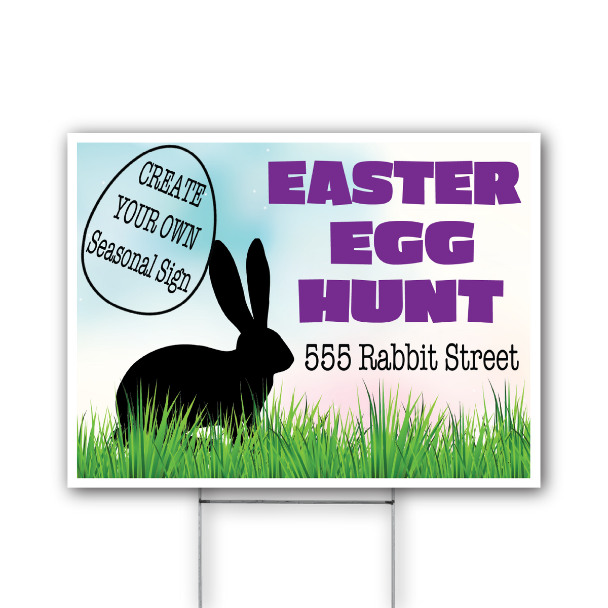 Seasonal 18x24 Yard Sign With Free Stakes – Banner Giant